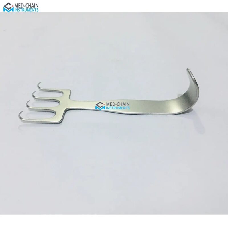 Freeman Flap Rake Retractor 4 Sharp Prongs 10.5cm